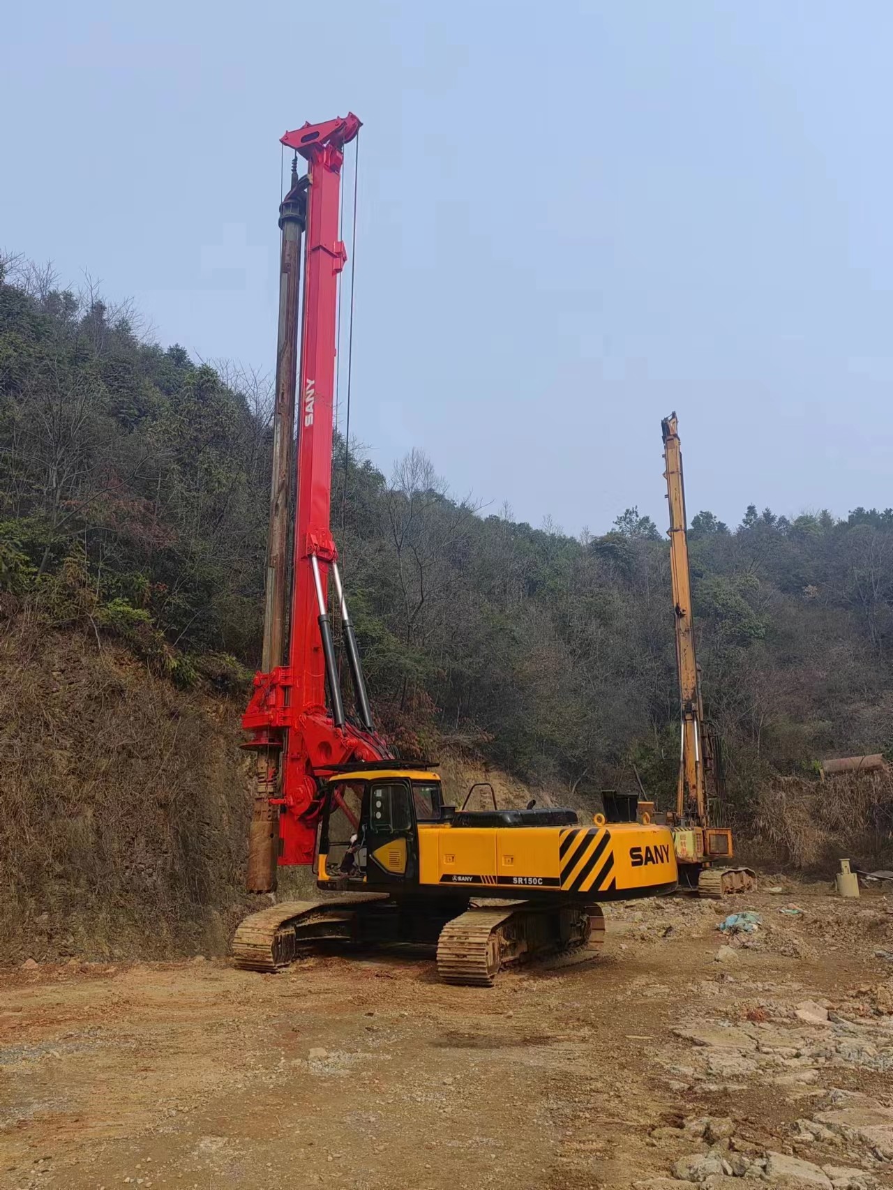 Shacman SR150 Refurbished Rotary Drill Rig Second Hand Borewell Machine ...