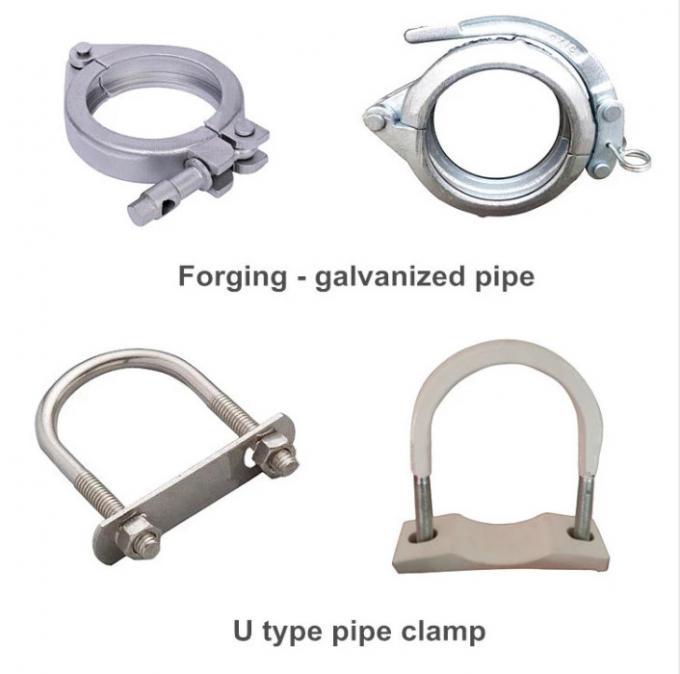 40Cr Concrete Pump Pipe Clamp Casting And Forged 130 Bar Galvanized