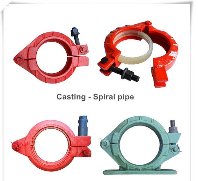 40Cr Concrete Pump Pipe Clamp Casting And Forged 130 Bar Galvanized